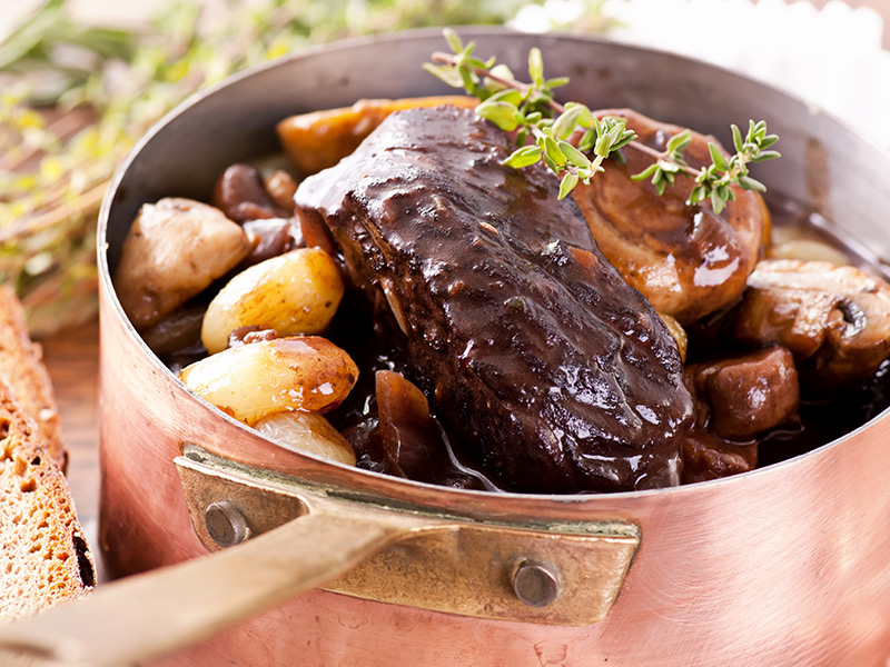 Ragout de bœuf aux champignons de Paris et ses pommes de terre Ratte ...